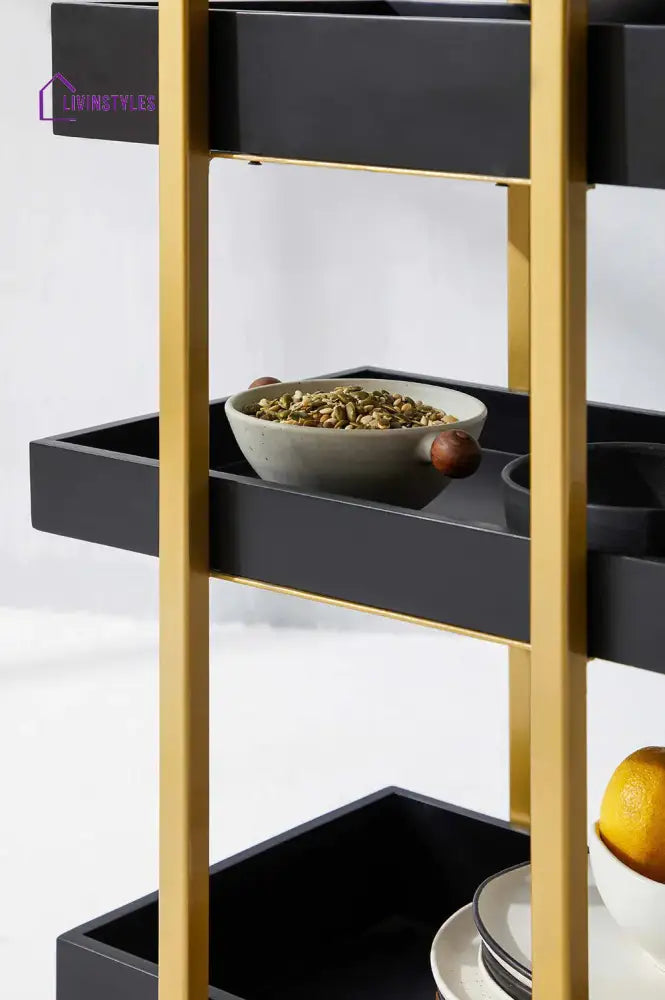 Anatolii Three Level Bar Trolley – LivIn Styles