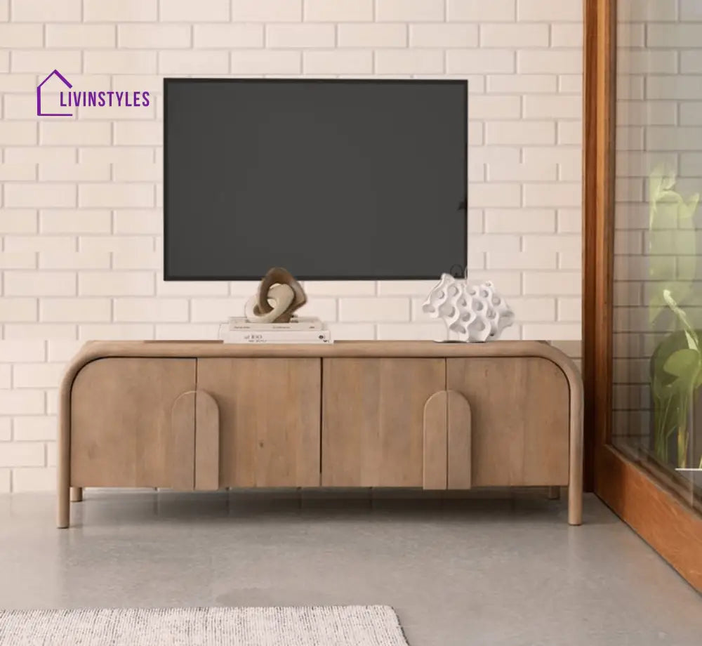 Andrea Wooden 6FT TV Console – LivIn Styles
