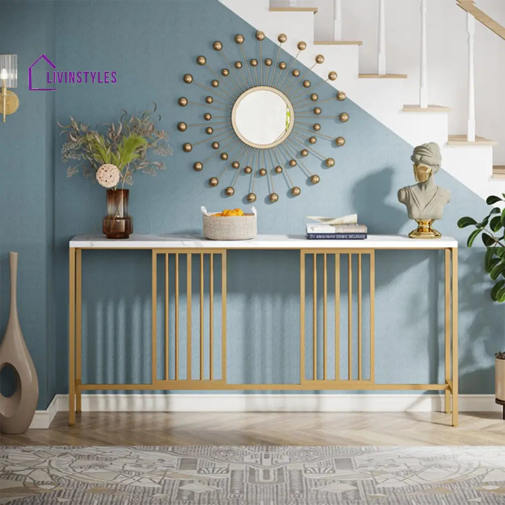 Deva Metal Console Table – LivIn Styles