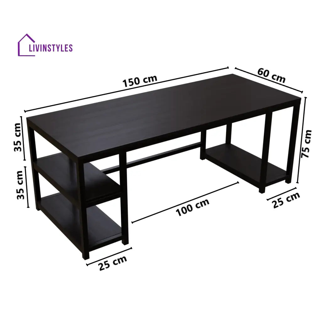 Jackson computer Table With Open Storage | Computer Table | Study Tabl ...