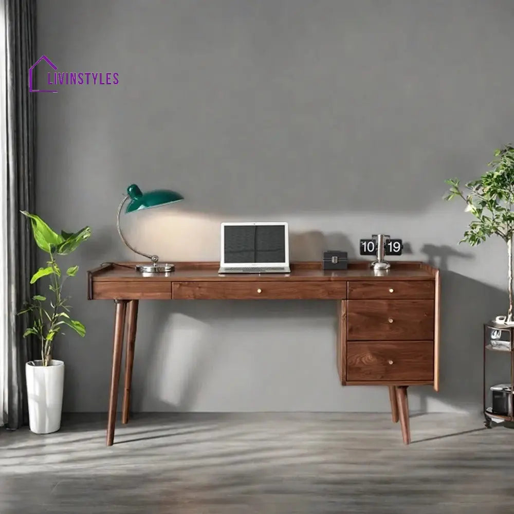 Leonora Solid Wood Study Table for Students – LivIn Styles