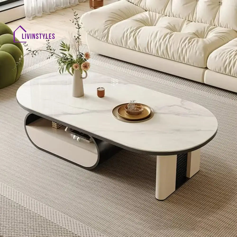 Nia Oval Shape Coffee Table – LivIn Styles