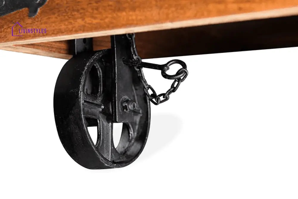 Ostap Solid Wood Jali Bar Cabinet – LivIn Styles