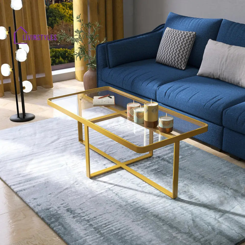 Raven Metal Coffee Table for Living Room – LivIn Styles