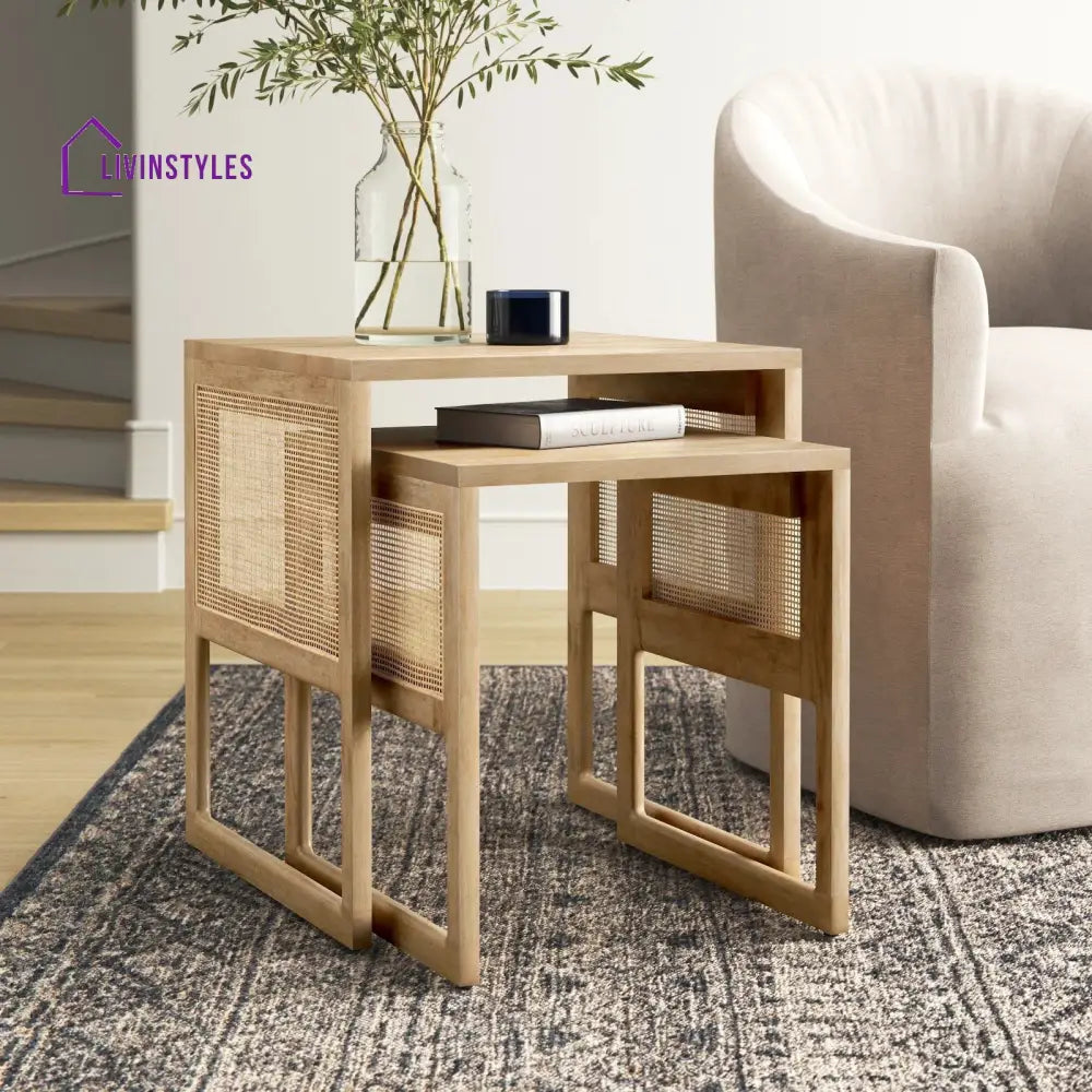 Shaurya Solid Wood Drink Table | End Table | Side Table for Living Roo ...